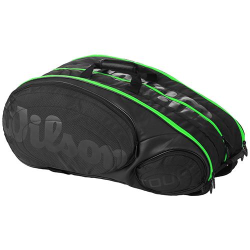 Теннисная сумка Wilson Tour 15 Black/Green Special Edition купить в ...